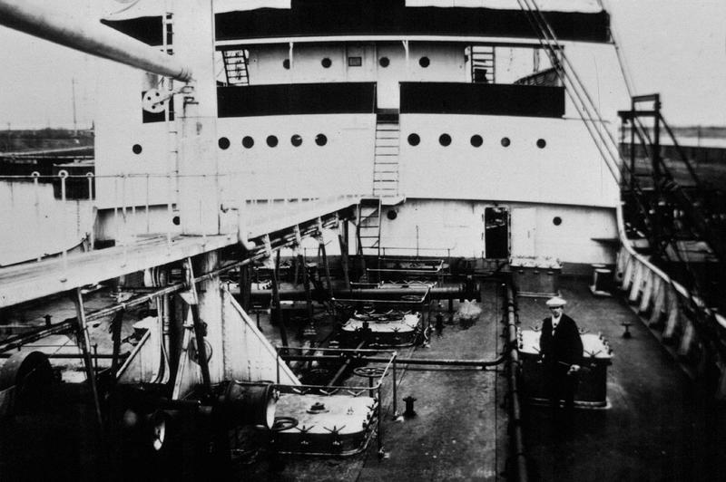 Deck and superstructure of the oil tanker British Grenadier - Falkirk ...