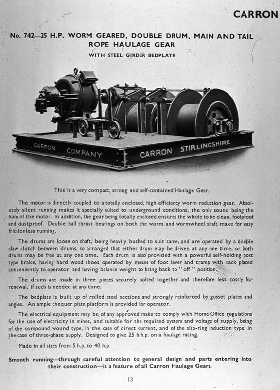 25 HP Worm Geared, Single Drum, Main and Tail Rope, Haulage Gear ...