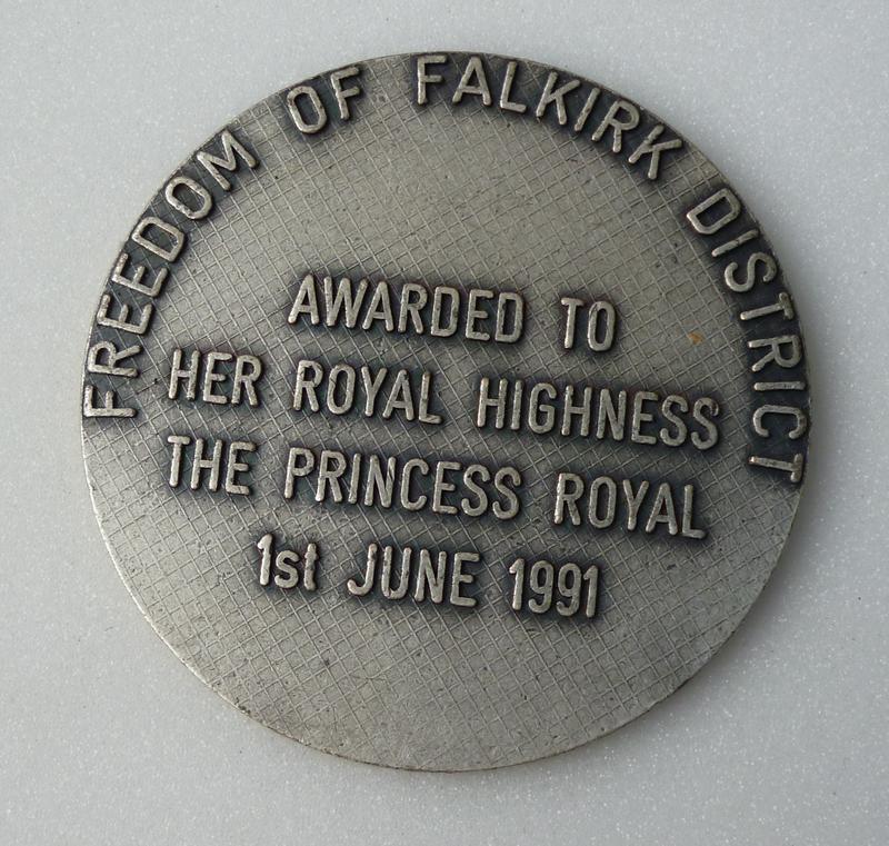 medal; "Freedom of Falkirk District" - Falkirk Council