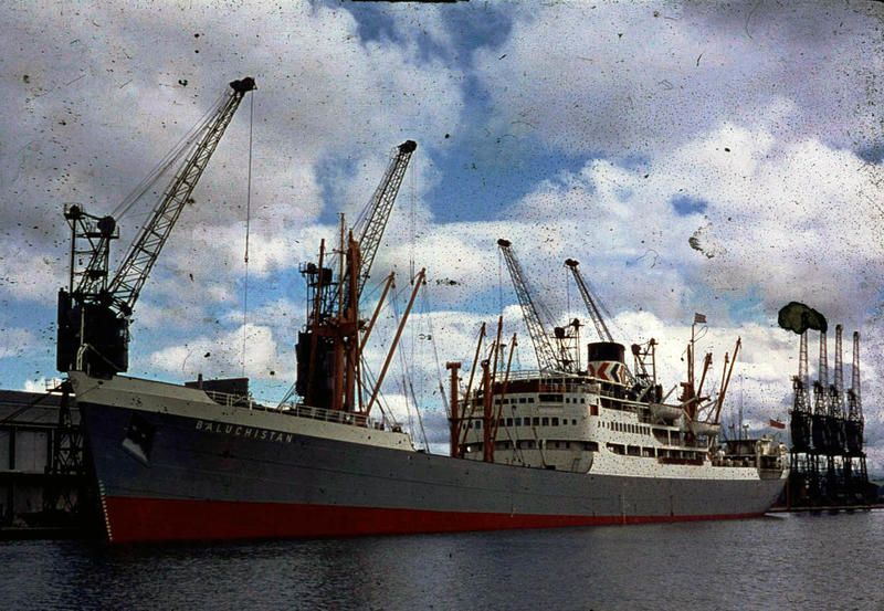Ship 'Baluchistan' at Grangemouth docks - Falkirk Council