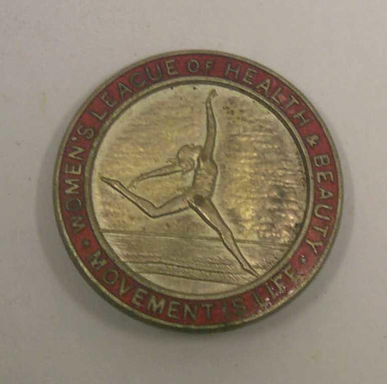 badge; "Women's League of Health & Beauty" - Falkirk Council