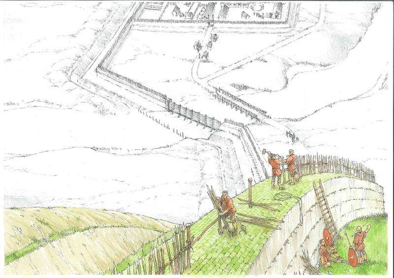 drawing; "Antonine Wall at River Avon" - Falkirk Council