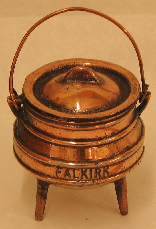 model; three-legged pot - Falkirk Council