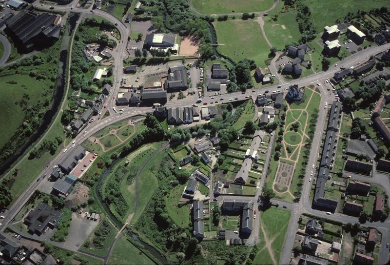 Aerial view of Bonnybridge - Falkirk Council