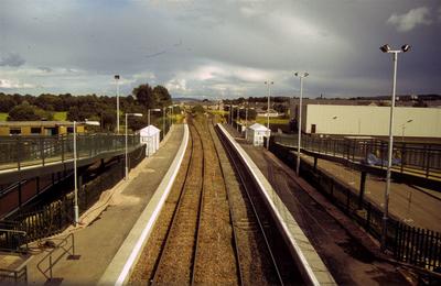 Camelon Railway Station during construction - Falkirk Council