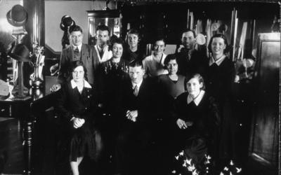 Millinery Dept staff at Grangemouth Co-op - Falkirk Council