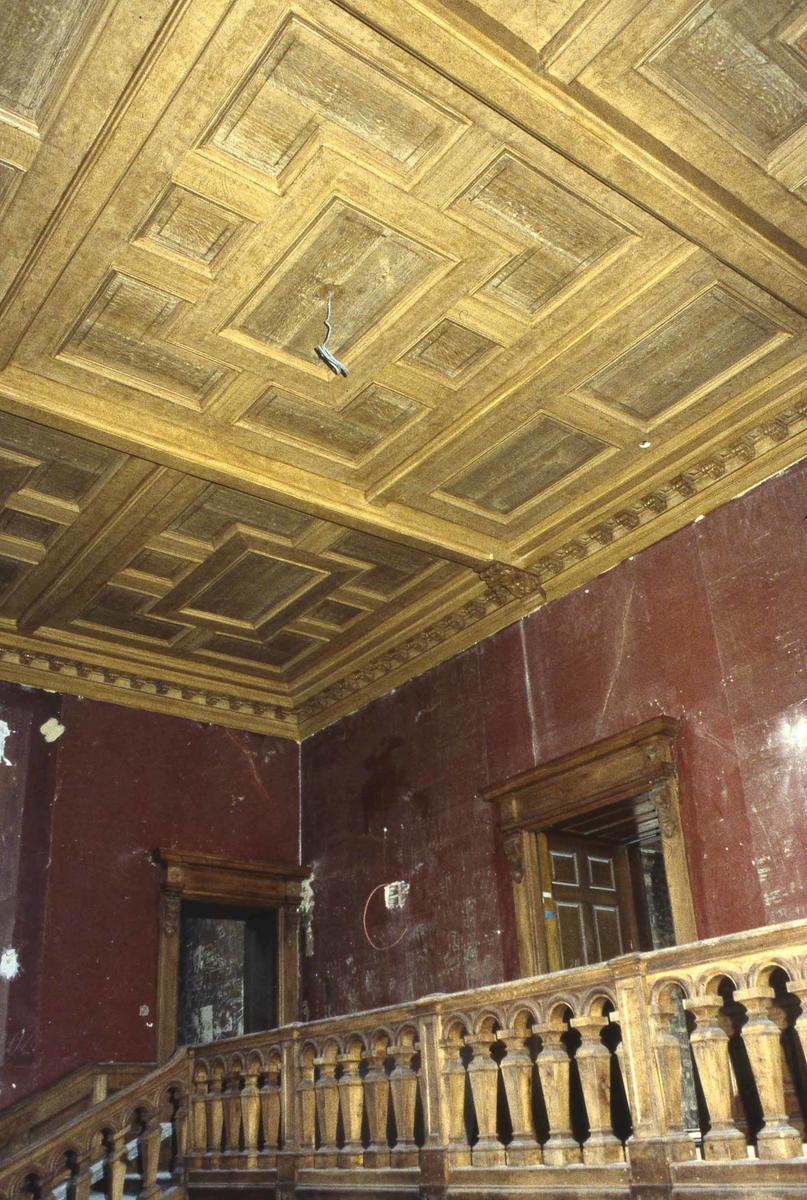 Callendar House during renovations - main staircase - Falkirk Council