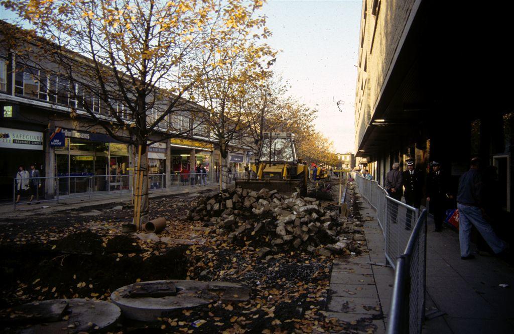 Grangemouth town centre during refurbishment - Falkirk Council