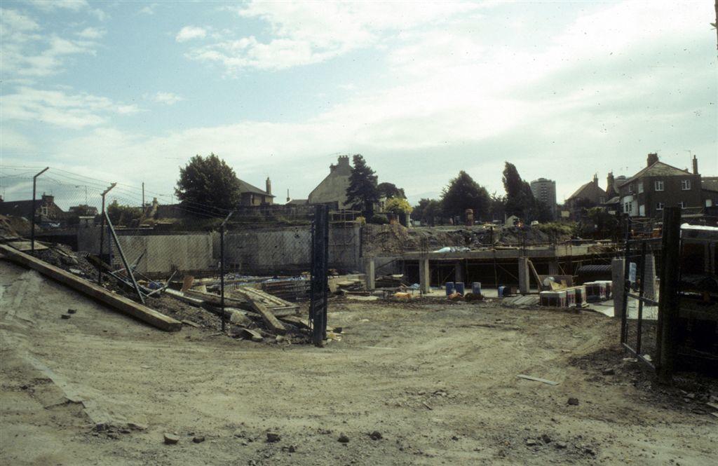 Howgate Shopping Centre site during construction - Falkirk Council