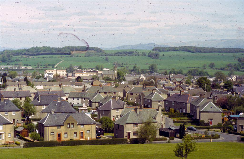 Denny from Denny High School Tower Block - Falkirk Council