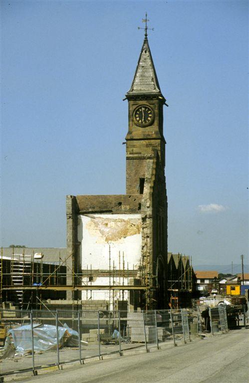 Carron Company Office Block during demolition - Falkirk Council
