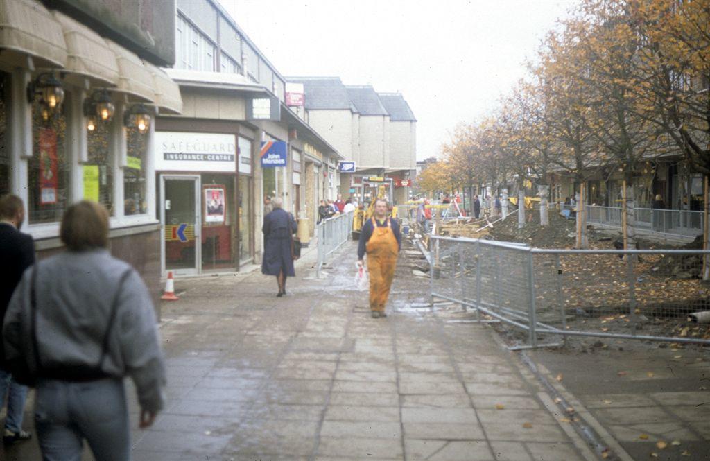 La Porte Precinct, Grangemouth, during refurbishment - Falkirk Council