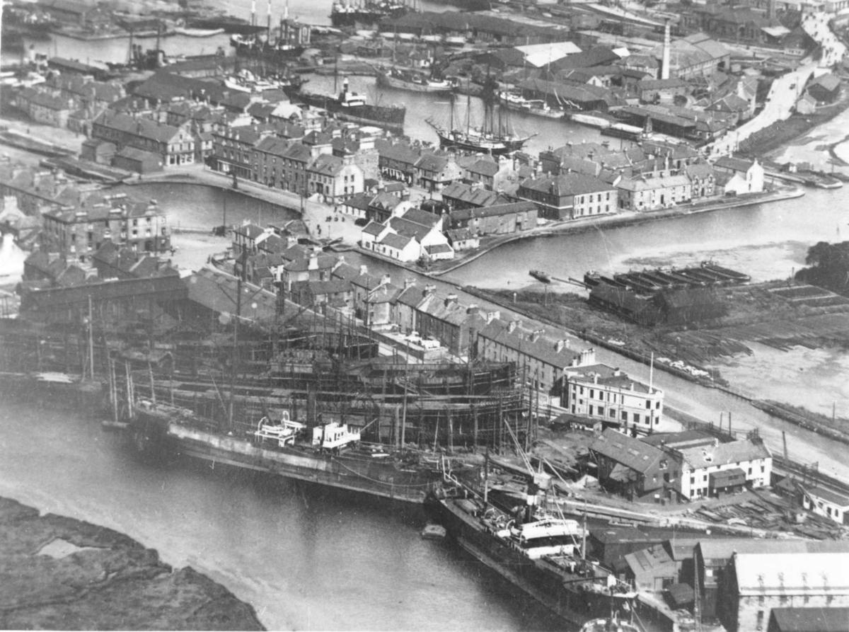 Aerial view of Grangemouth - Falkirk Council
