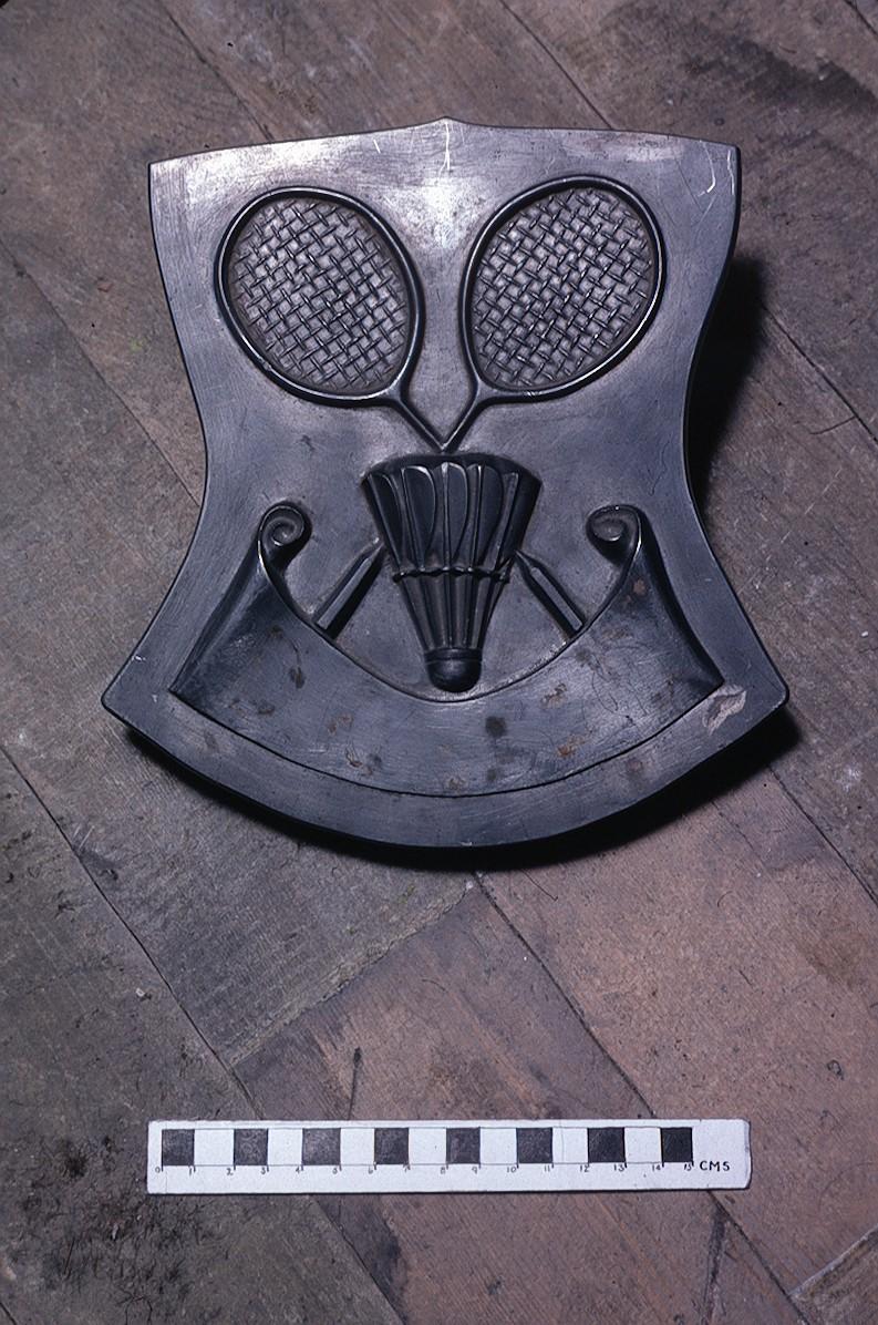 Bainsford Church Badminton Club plaque. - Falkirk Council