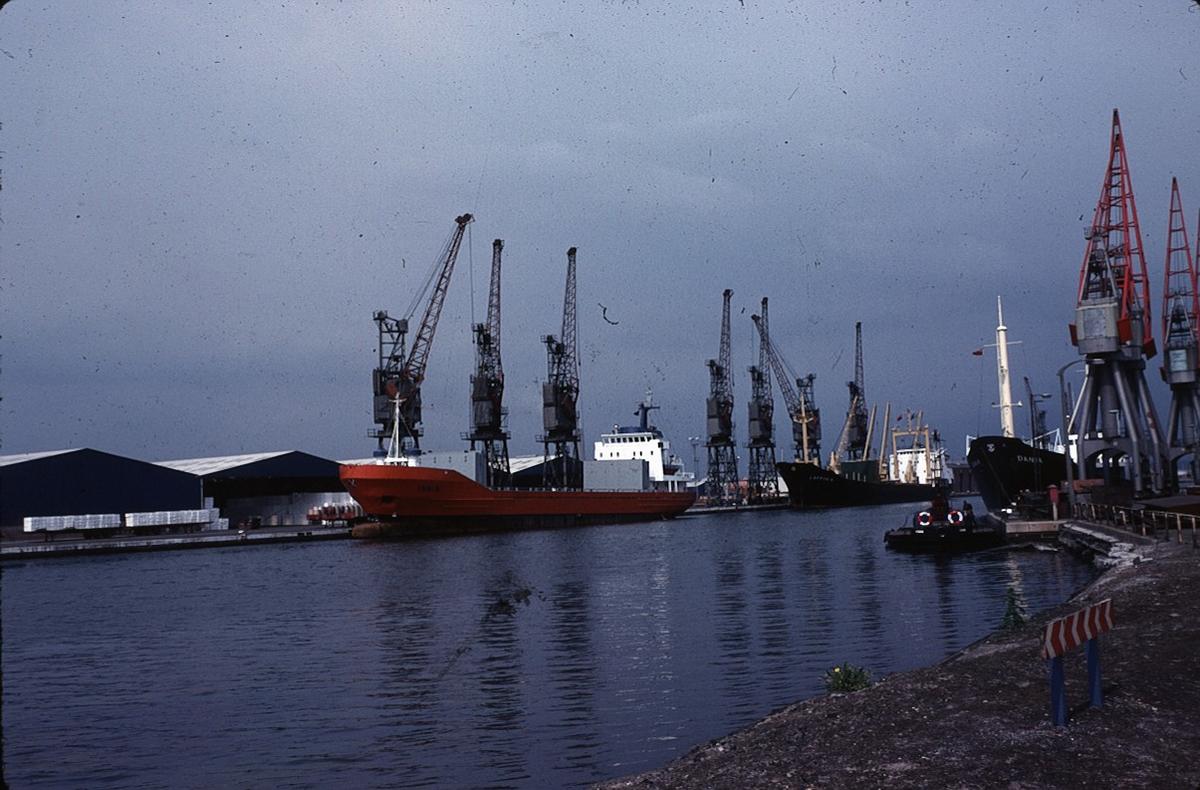 Ships and cranes at Grangemouth Docks - Falkirk Council