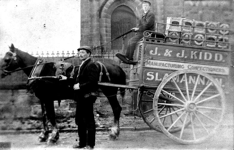 Horse drawn confectionery lorry. - Falkirk Council