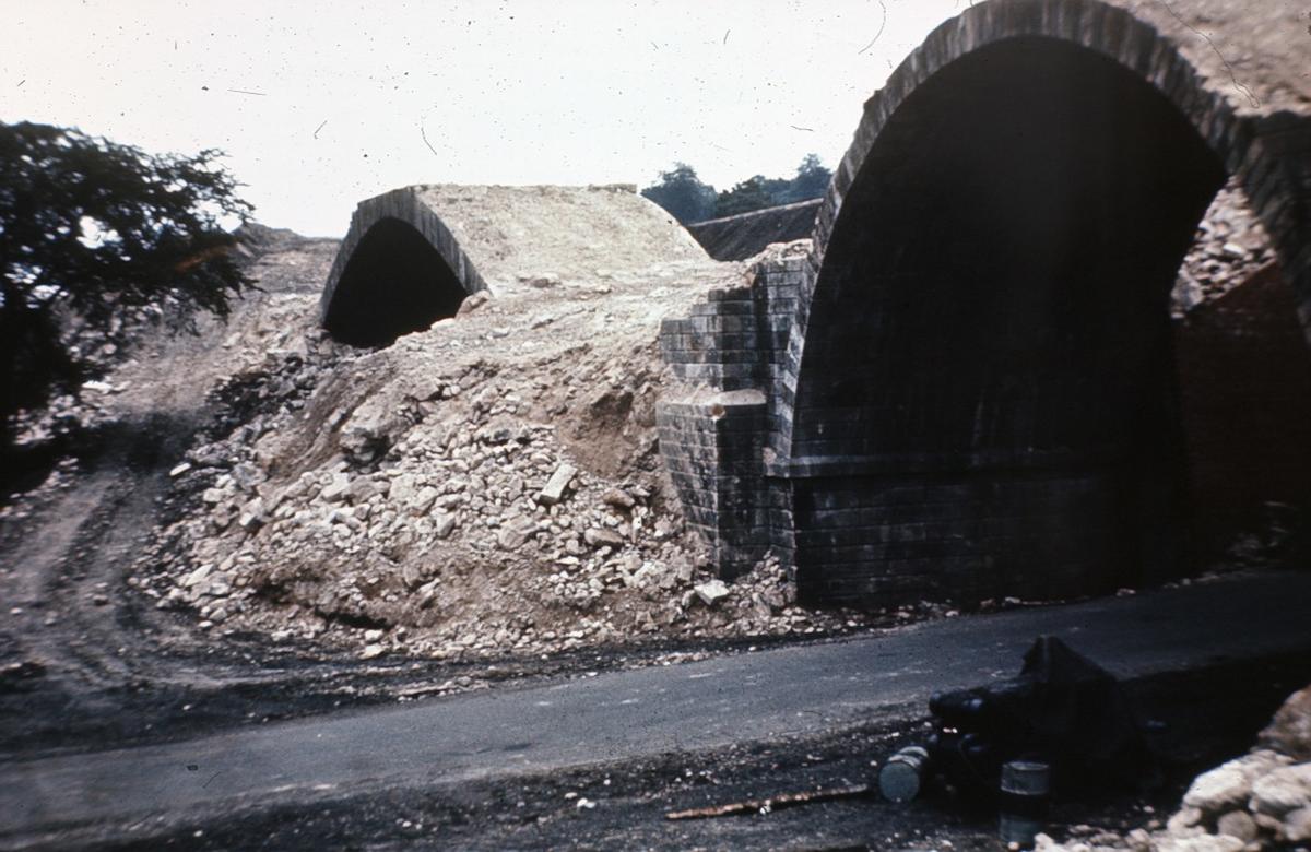 Old and new railway bridges at Camelon - Falkirk Council