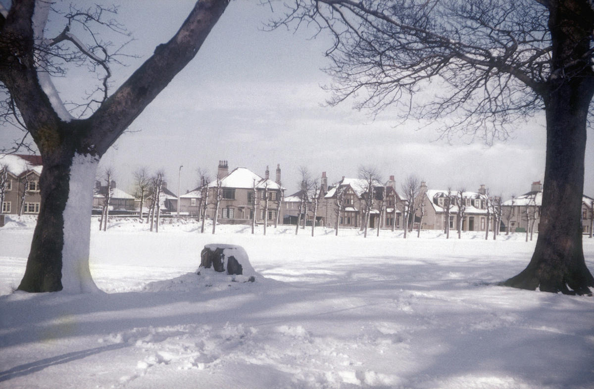 Abbots Road in snow - Falkirk Council