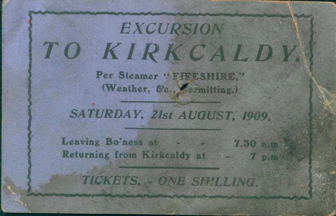 Steamer excursion ticket - Falkirk Council