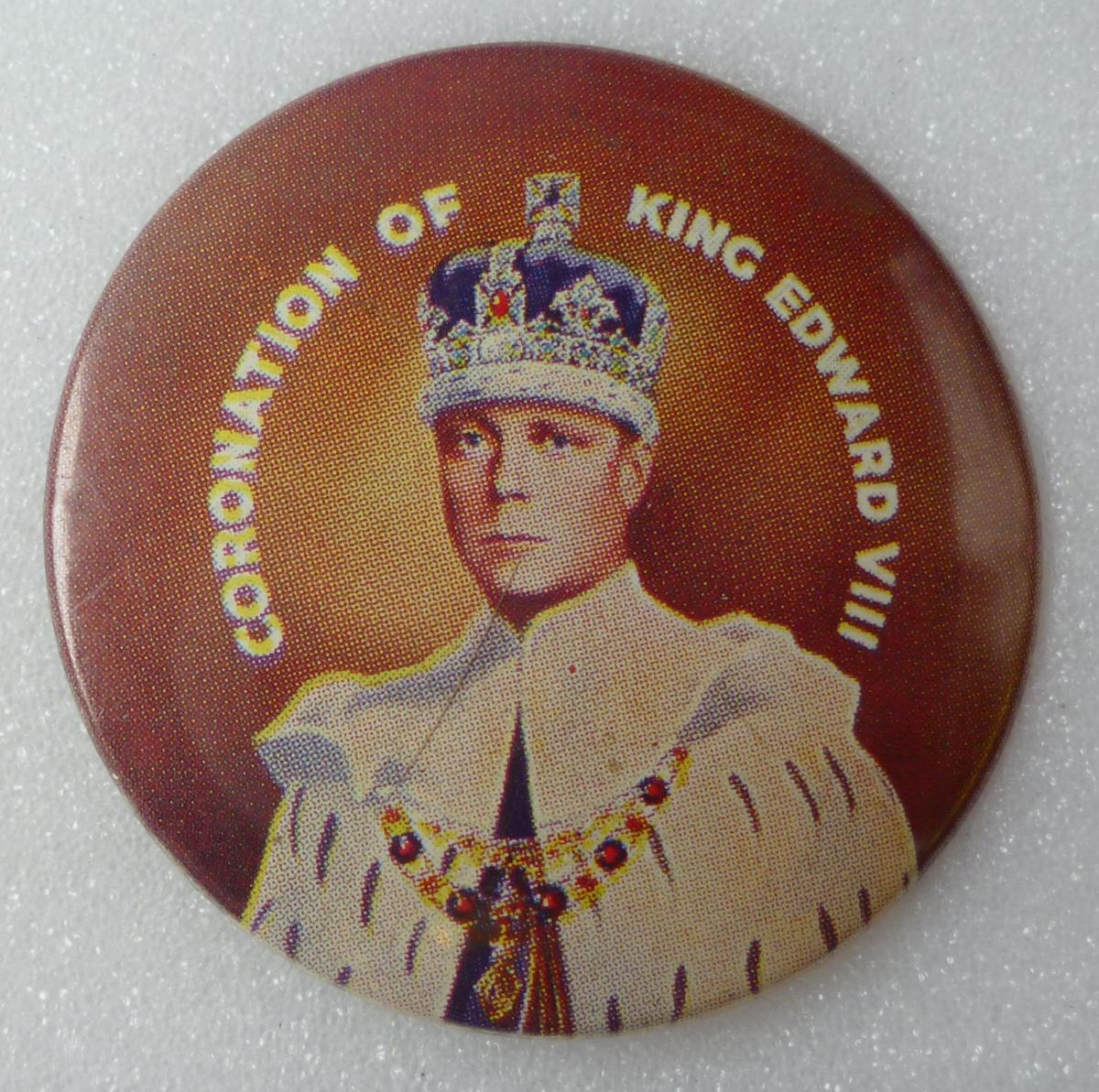 badge; coronation (Edward VIII) - Falkirk Council