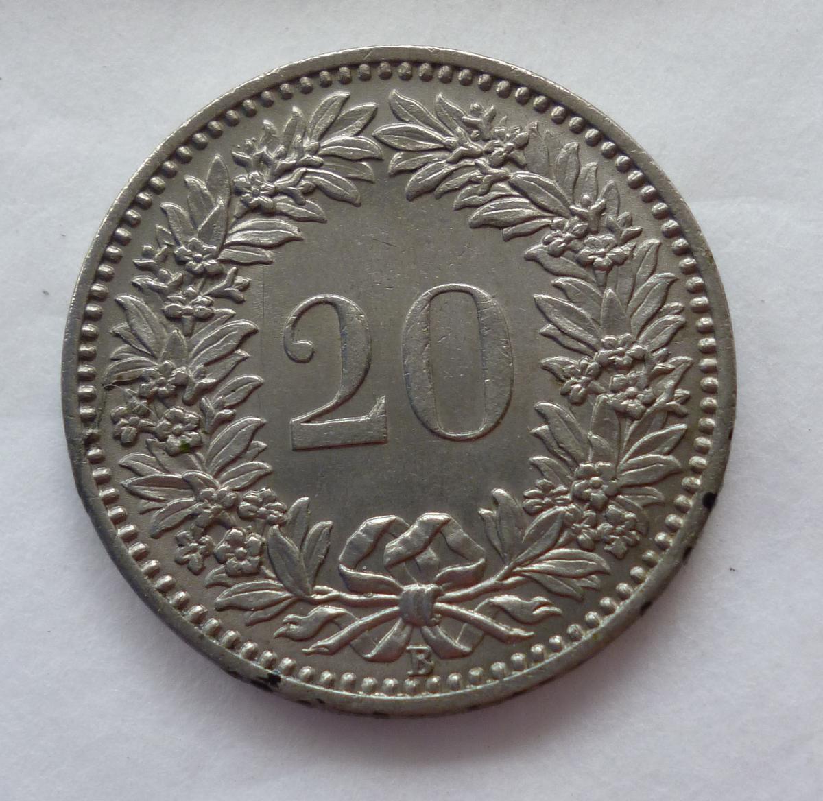 coin; rappen (twenty) - Falkirk Council