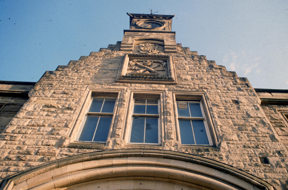 Carron Iron Works clock tower detail - Falkirk Council